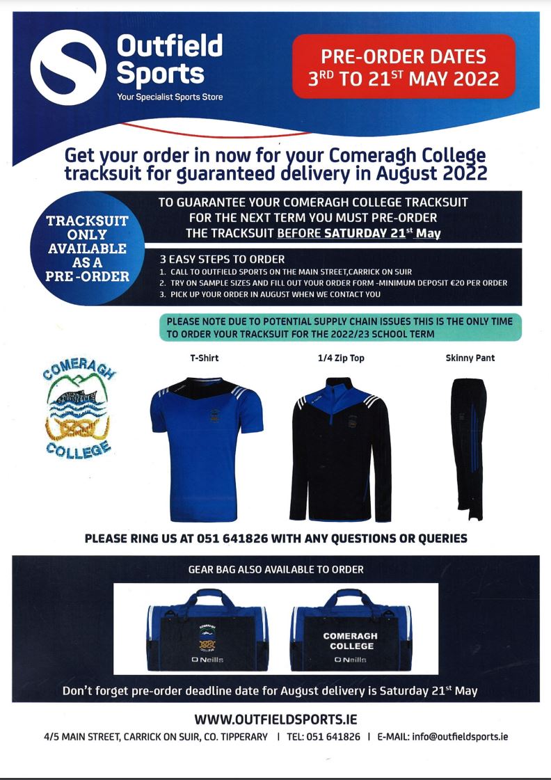 School Uniform – Comeragh College, Carrick-on-Suir