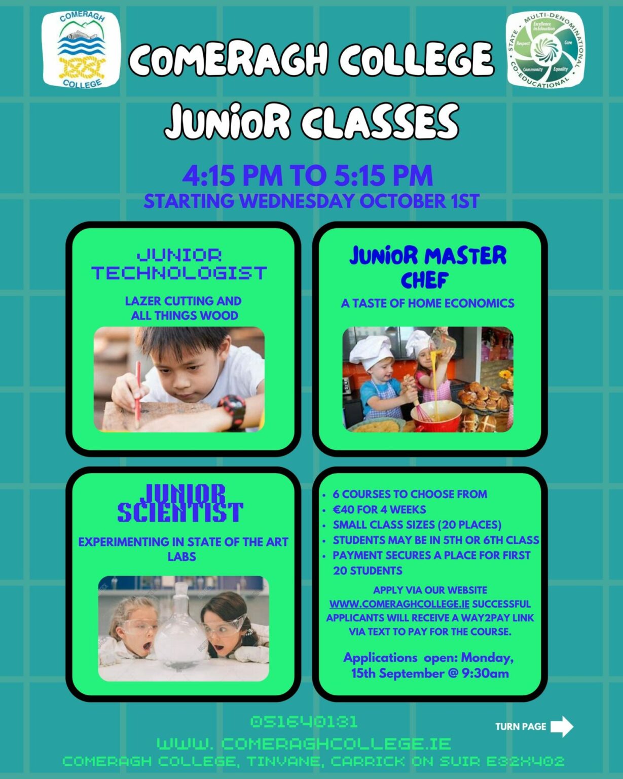 Junior Classes 2025 – Comeragh College, Carrick-on-Suir
